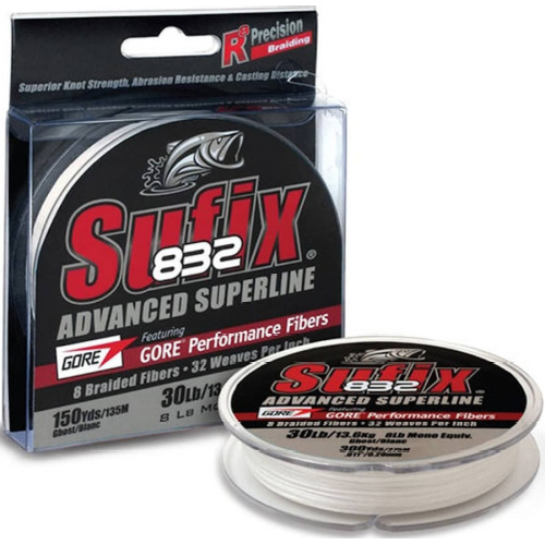 Sufix 832 Braid 120 m Ghost — Sportfiskeboden