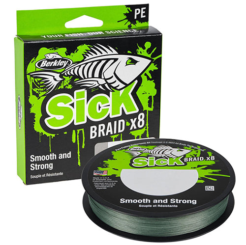 Berkley Sick Braid Moss Green 150m — Sportfiskeboden