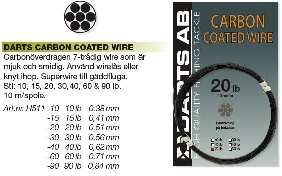 Darts carbon coated wire — Sportfiskeboden
